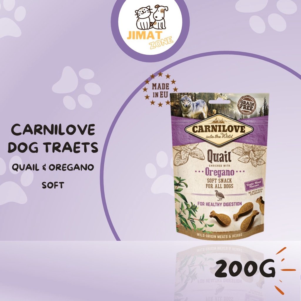 Carnilove Crunchy & Soft Dog Snack 200G - Dog Treats , Salmon, Lamb ...