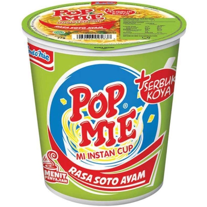 Pop Mie Cup Mie Segera Cawan Pop Mie Pelbagai Rasa Varian Rasa Pedas ...