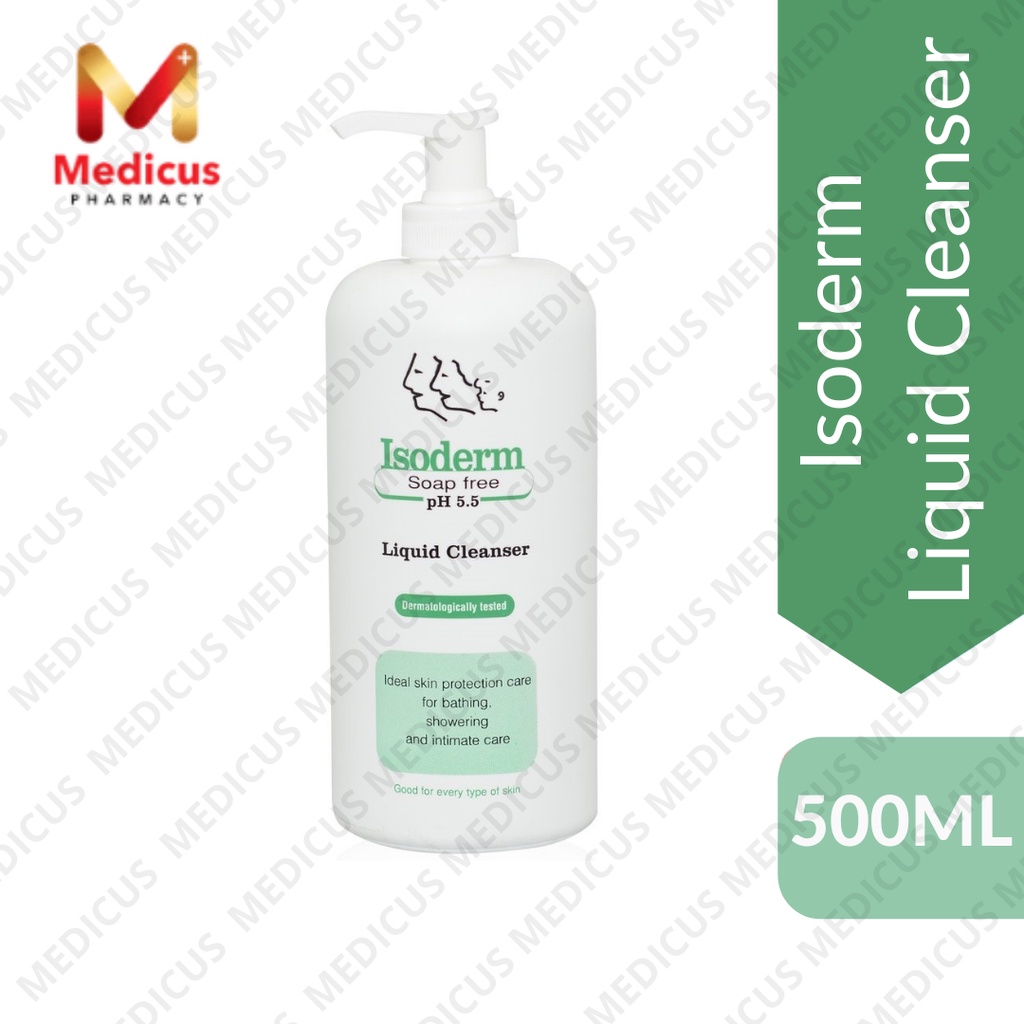 Isoderm Soap Free Liquid Cleansers pH 5.5 500ml (Exp: 02/2027) | Shopee ...
