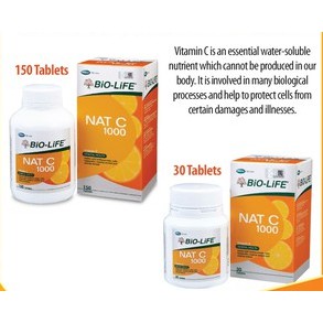 Bio-Life Nat C 1000mg (30 Tablets / 150 Tablets) | Shopee Malaysia