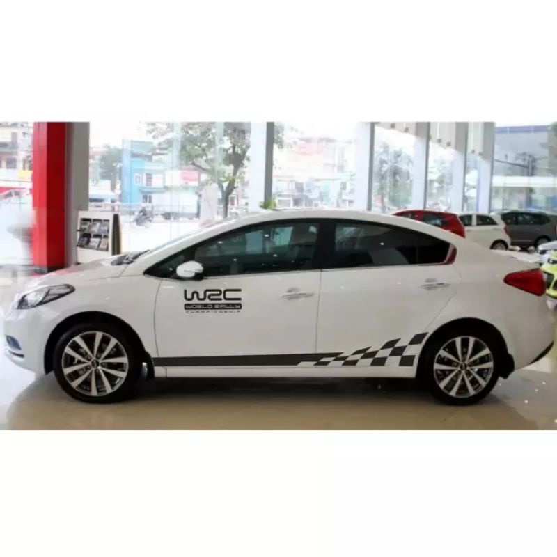 Sporty style car side stickers can be applied to 4 - 7 seater cars ...