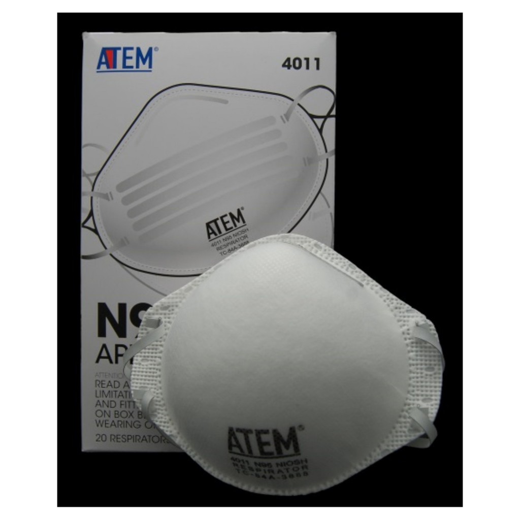 ATEM 4011 NIOSH N95 Respirator 1's (PUTIH) | Shopee Malaysia