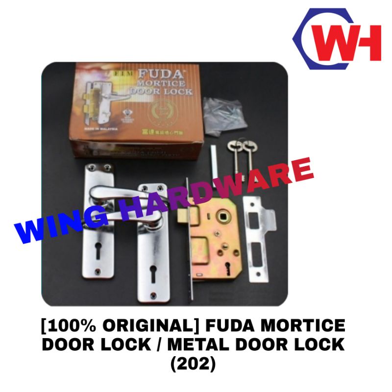[100% ORIGINAL] FUDA MORTICE DOOR LOCK / METAL DOOR LOCK (202) | Shopee ...