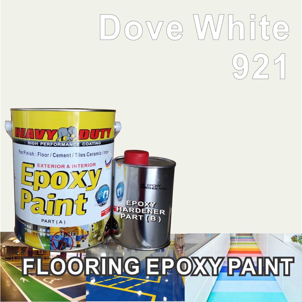 5L HEAVY DUTY EPOXY WATERPROOF FLOOR PAINT ( 5L ) [ Include Hardener ] CAT LANTAI COATING ...