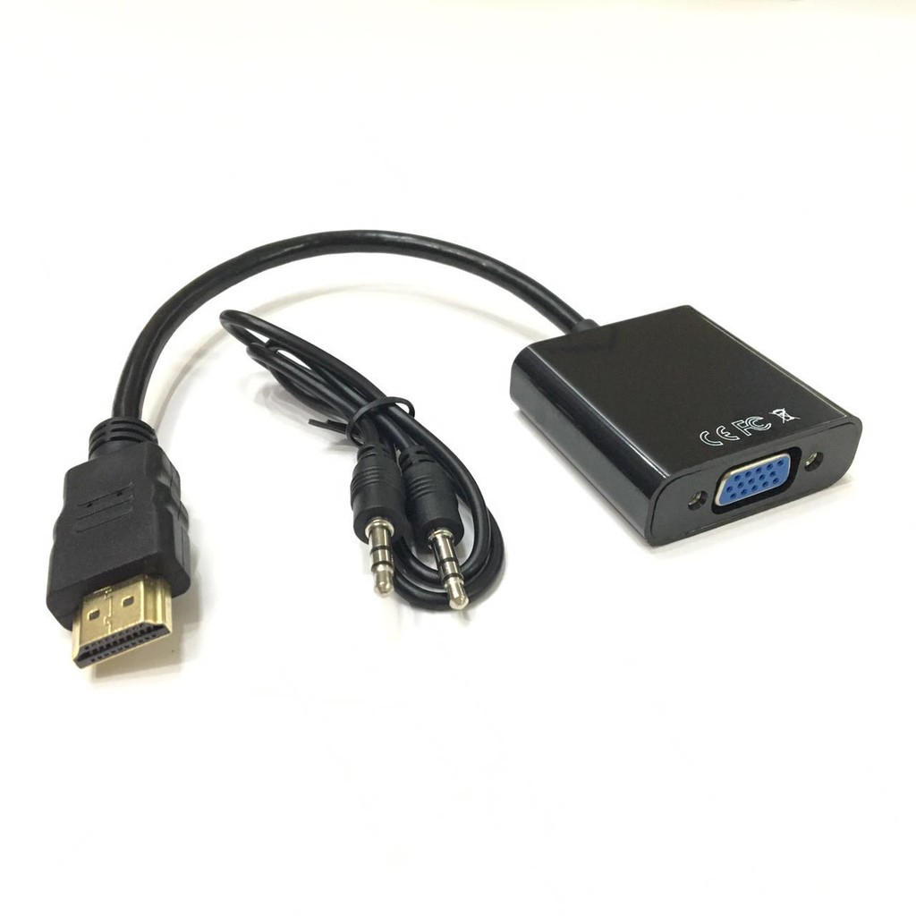 HD to VGA Video Audio Converter with Audio Port (Black) | Shopee Malaysia