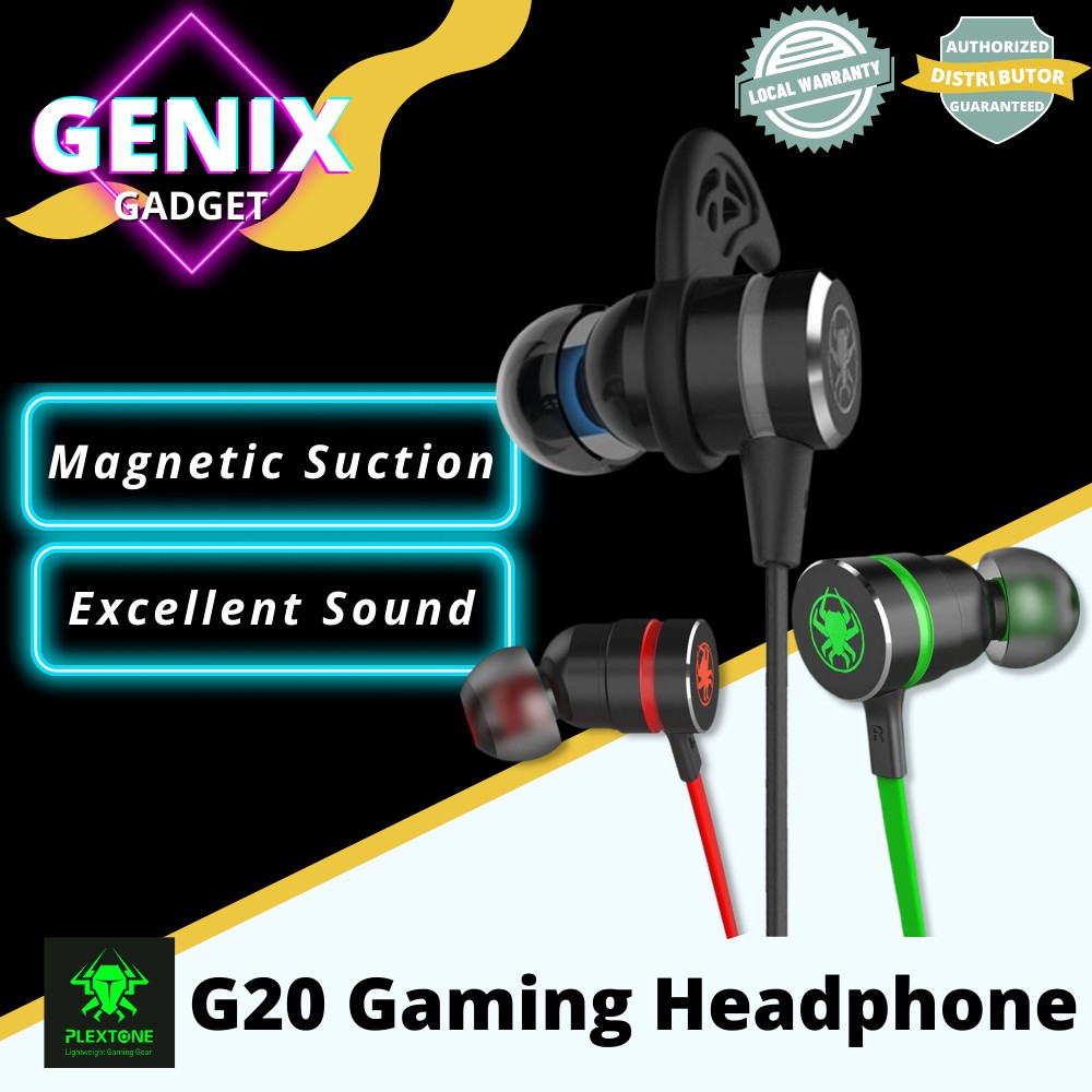 Plextone G20 Mark III Gaming Earphone 3.5mm Audio Jack Earbuds ...