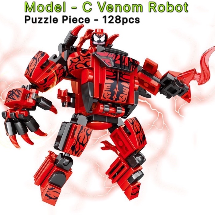 Spiderman Venom Model Spider Robot Spiderman Car Hero Avengers Marvel ...