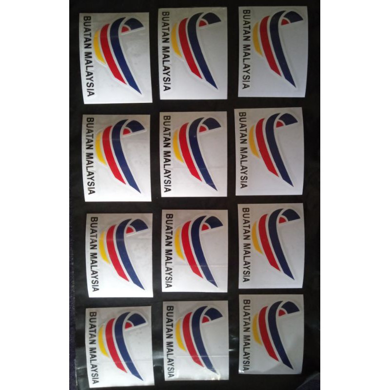 sticker cutting & sticker epoxy/timbul buatan malaysia size 5.5x4.5cm ...