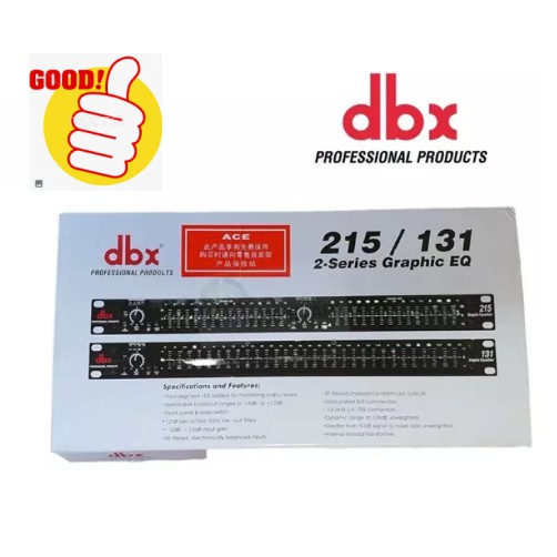DBX 215/131 Graphic Equalizer dbx equalizer 15 band Dbx (Silver Color) | Shopee Malaysia