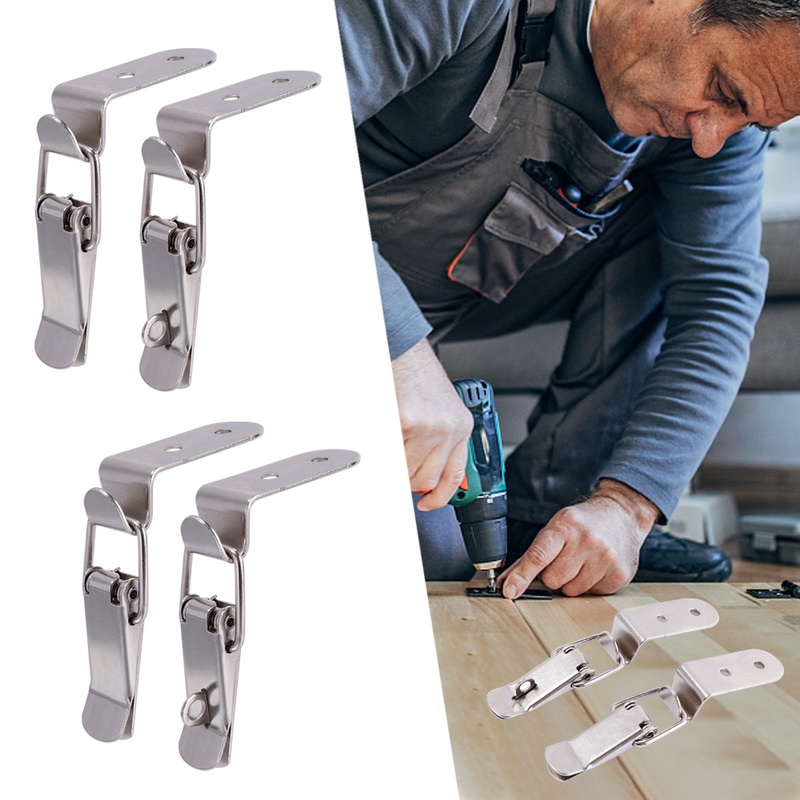 90 Degrees Metal Duckbill Buckle Hook Lock/Suitcase Jewel Box Door ...