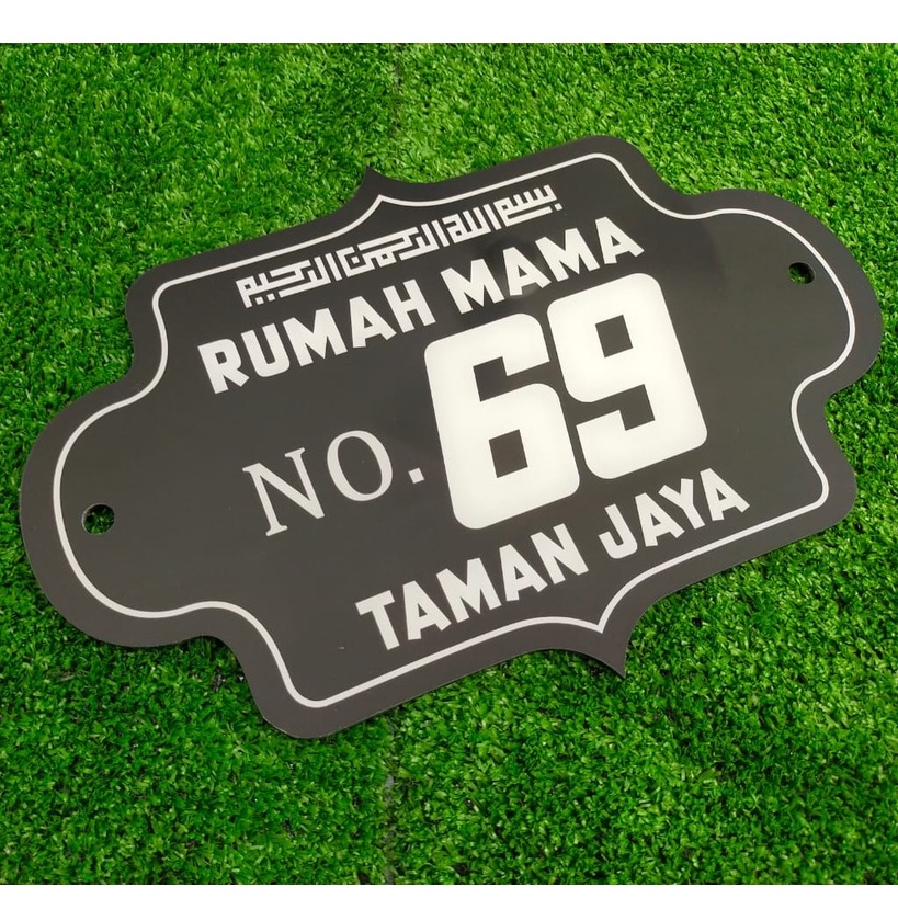PLAT RUMAH / SIGNAGE RUMAH / SIGNBOARD RUMAH / NOMBOR RUMAH (CUSTOM ...