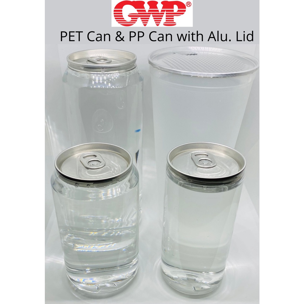 PET Can & PP Can with Alu. Lid 250ml 330ml 500ml 700ml (Ready Stock ...
