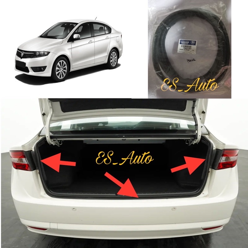 *ORIGINAL PROTON PREVE REAR BONNET TRUNK LID BOOT RUBBER / BELAKANG ...