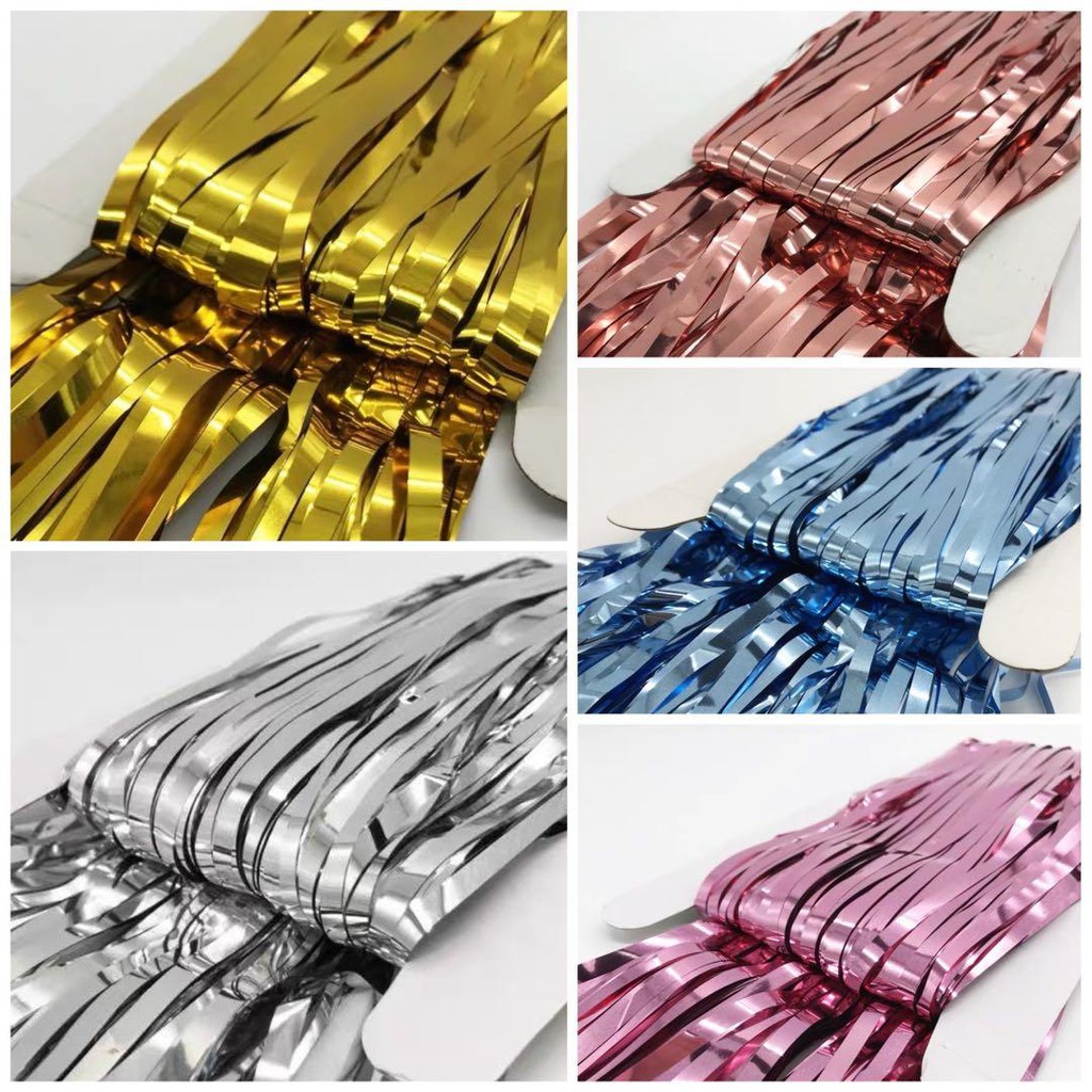 HIASAN DINDING Metallic FOIL CURTAIN/METALLIC FOIL CURTAIN/WALL ...