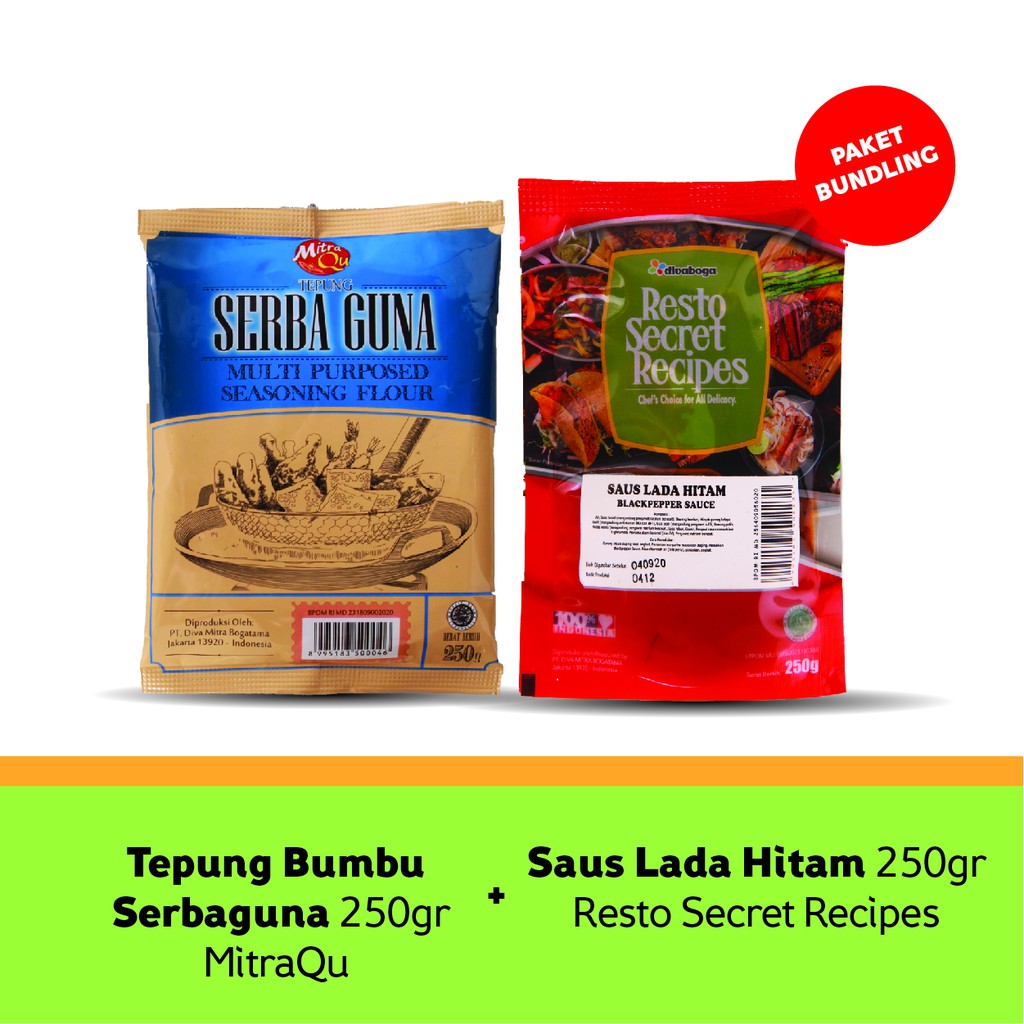 HITAM Mitraqu Bundling Package And RESTO Secret Recipe Black Pepper ...