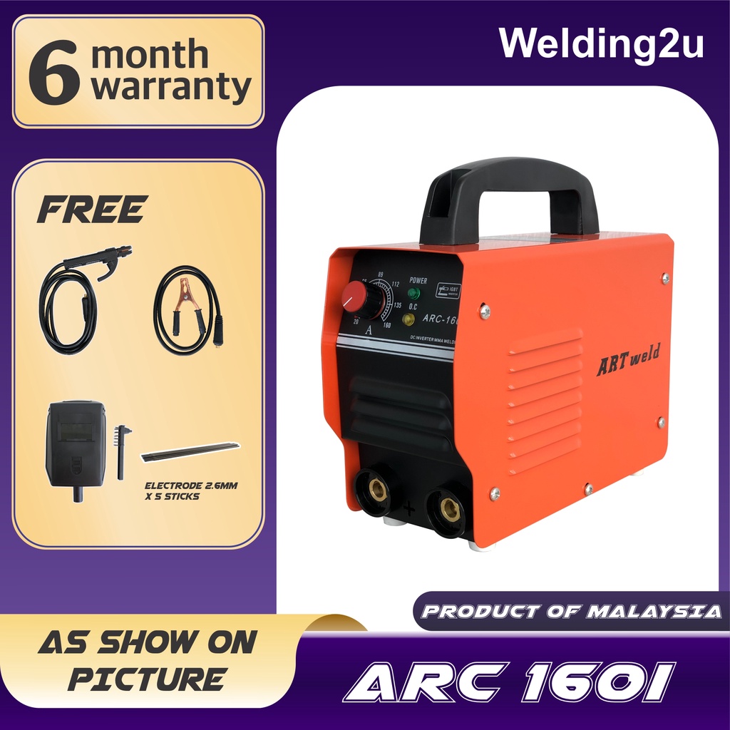 [READY STOCK ]ARC160i Portable Inverter Welding Machine Set complete ...
