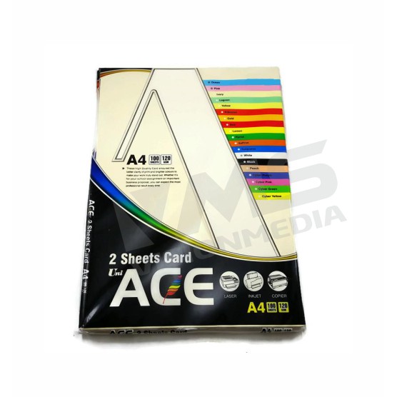 UNI ACE 120GSM A4 SIZE COLOUR PAPER (IVORY) (100 SHEETS) | Shopee Malaysia