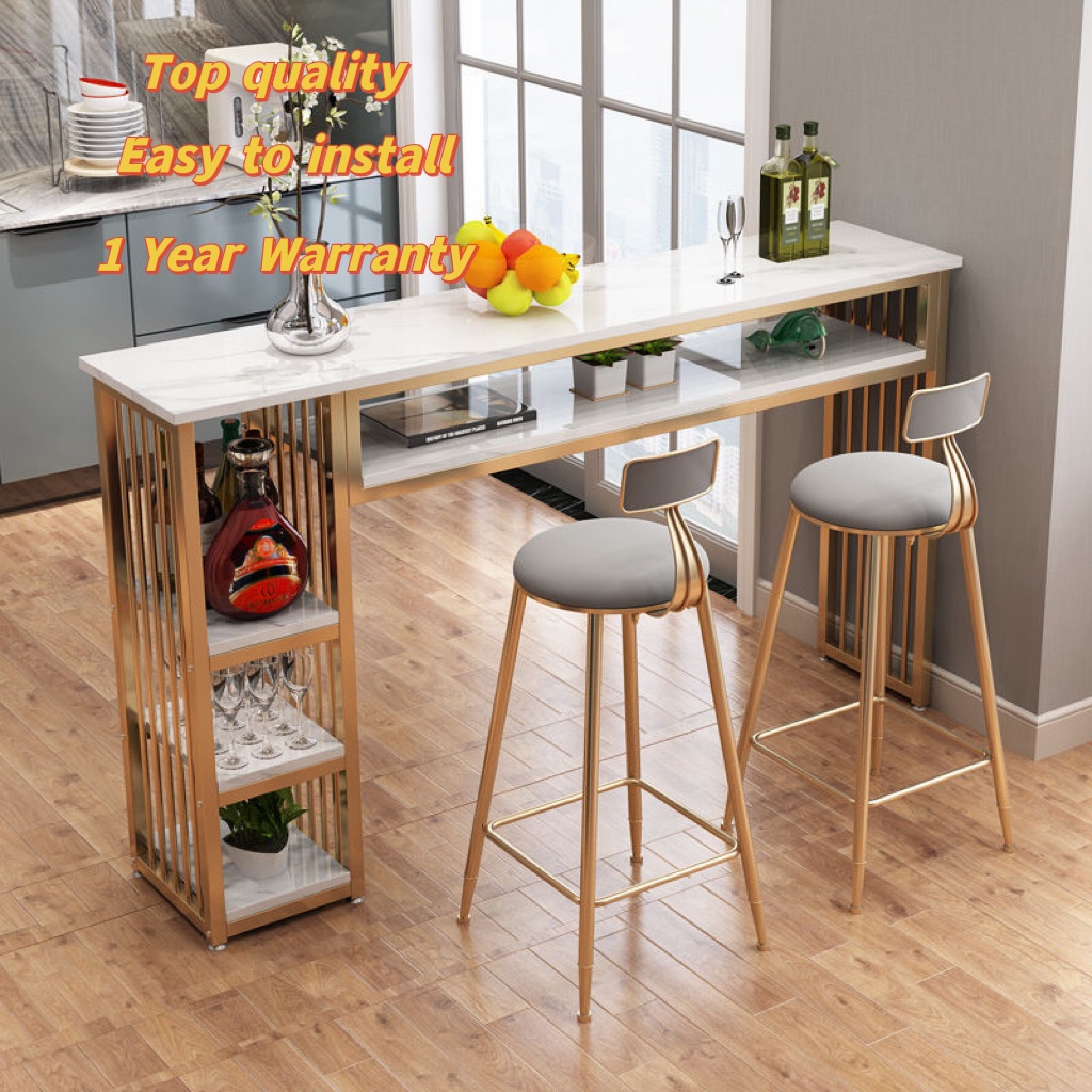 New Bar Table Cabinet Wall Bar Counter Rotating Table / Meja Bar bercabinet / Bartable with ...