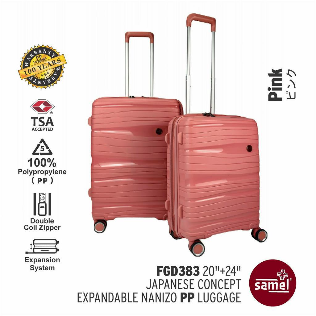 Samel 2 In 1 Japaneses Concept Expandable Anti-Theft Zipper Luggage Set ...