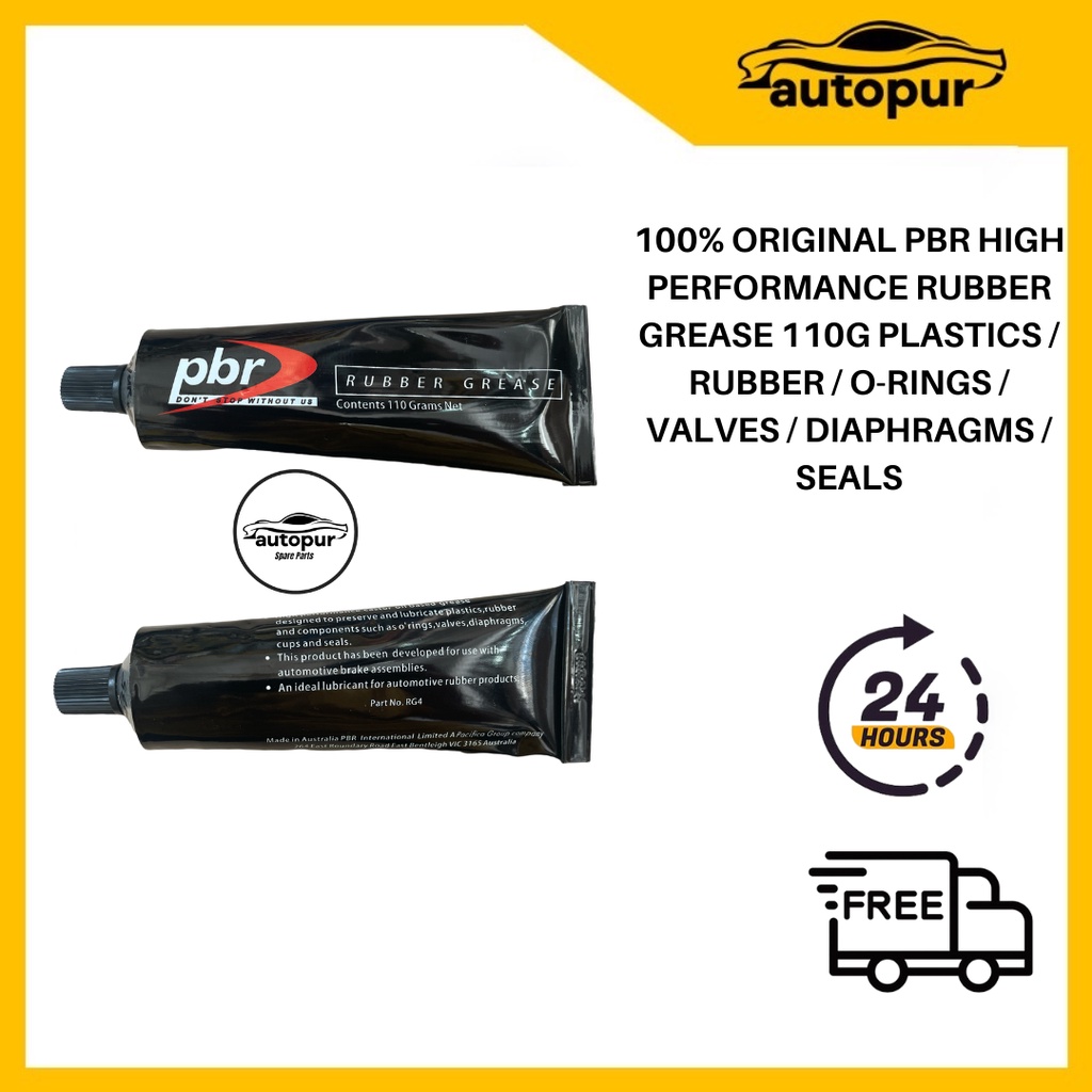 100% Original PBR High Performance Rubber Grease 110g Plastics / Rubber ...