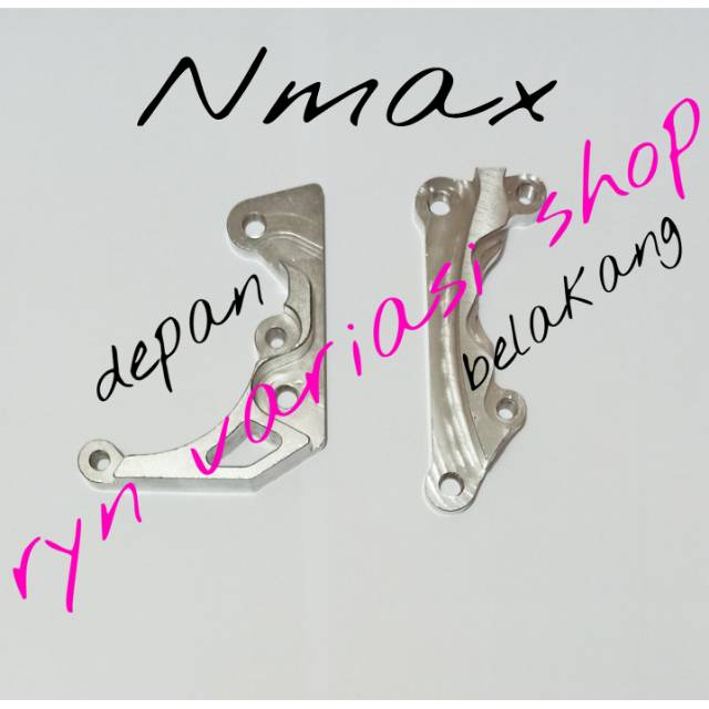 Bracket Caliper 2p 2 piston aerox nmax 150/155 Front Rear Bracket nmax ...