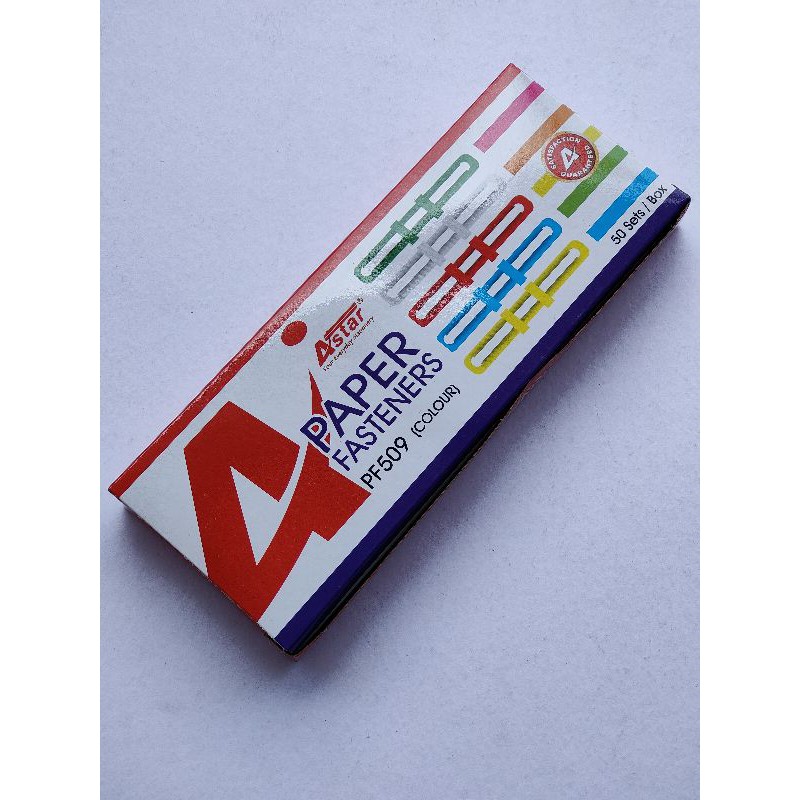 Astar Paper Fasteners Colour PF509 (50 Pcs) | Shopee Malaysia