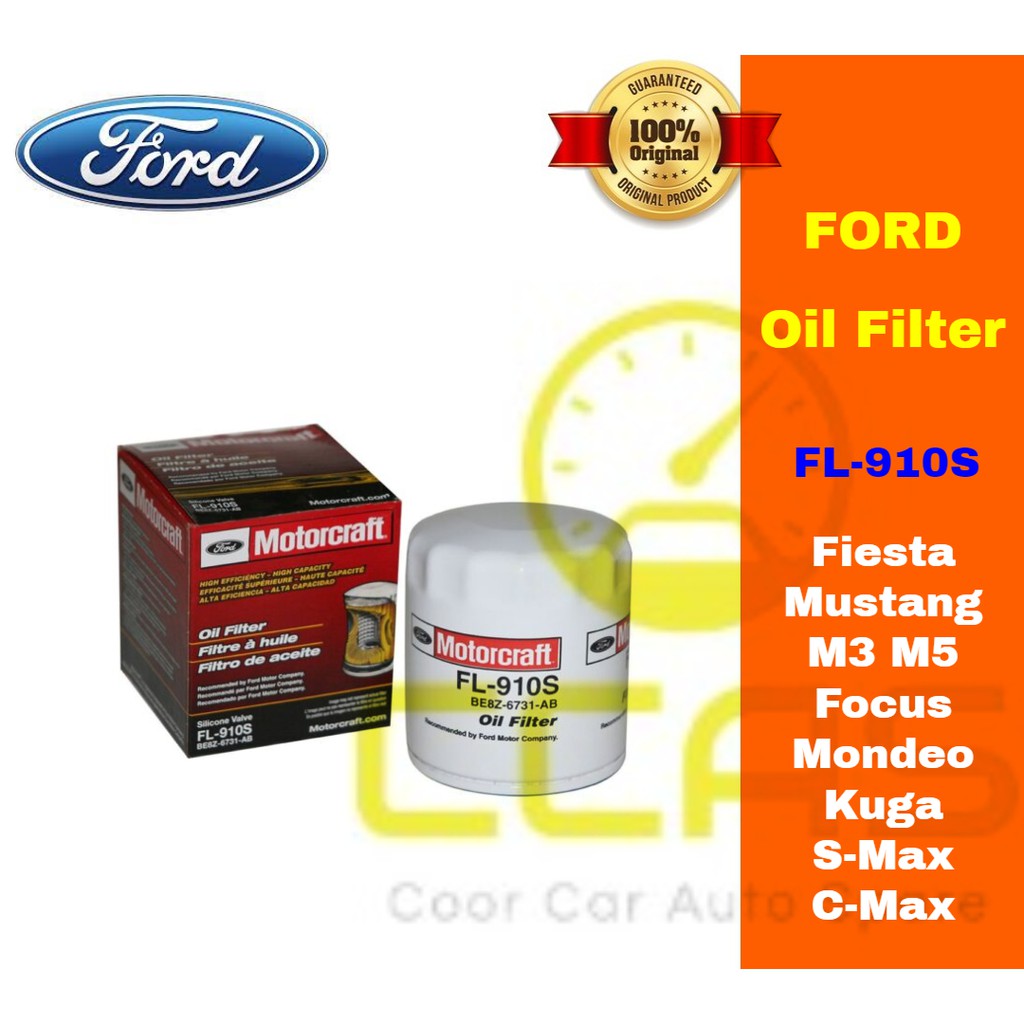 100% ORIGINAL Motorcraft Oil Filter - Ford Fiesta Mustang M3 M5 Focus ...