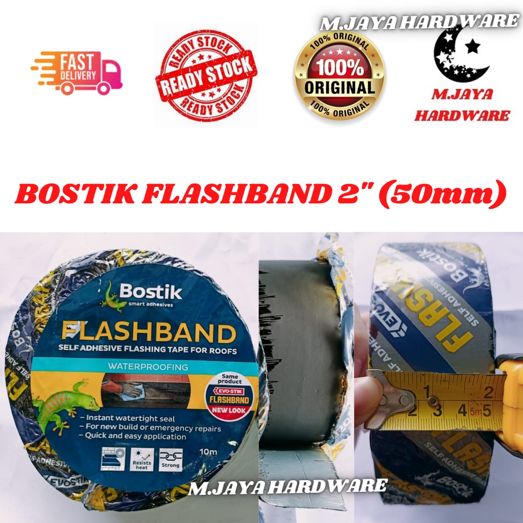 2" (50mm)/ 3"(75mm) BOSTIK / XTRASEAL FLASHBAND/WATERPROOFING FLASHING ...