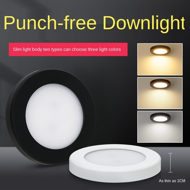 🔥 HOT SALE 🔥 LED SURFACE mounted ultra-thin spotlight round 3W5Wled ...