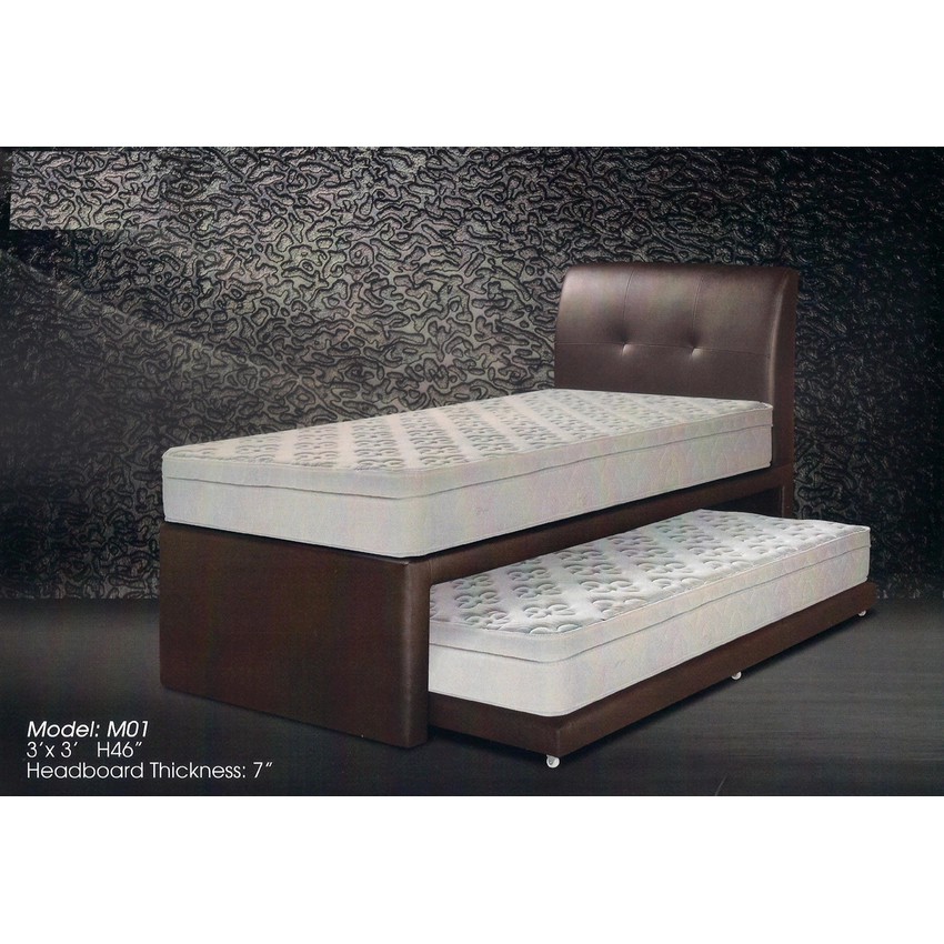 Single Divan Bed with Pull Out 01 | Shopee Malaysia