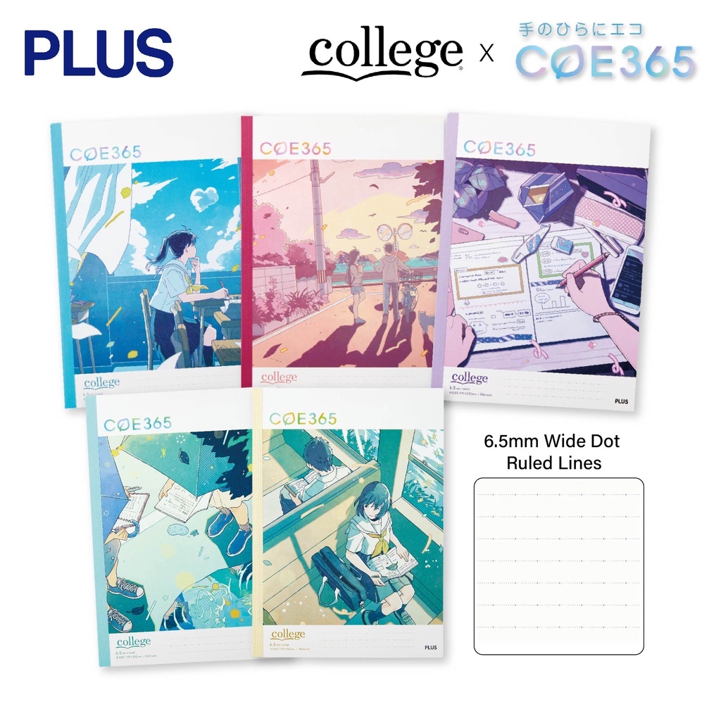 【PLUS】COE 365 x College Semi-B5 Notebook NB-003COE | Shopee Malaysia