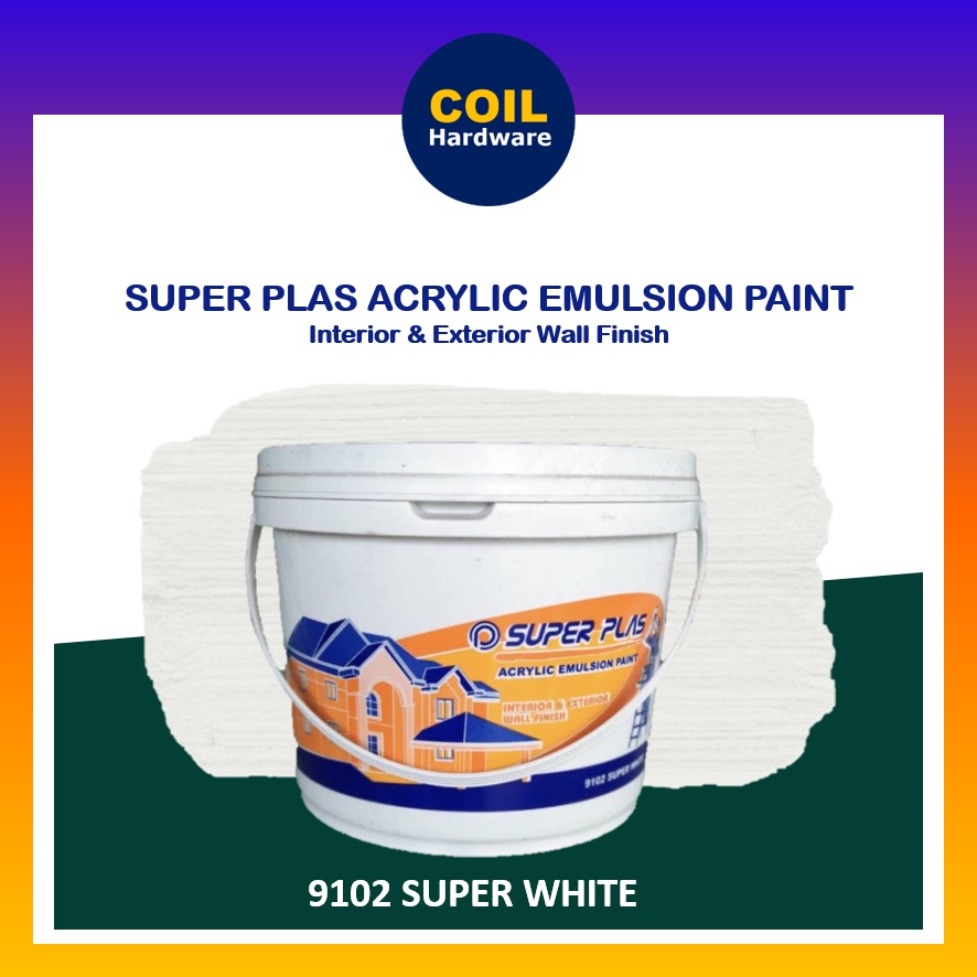 [18 LITER] SUPERPLUS WHITE PAINT EMULSION |Wall Celling Cement Paint ...