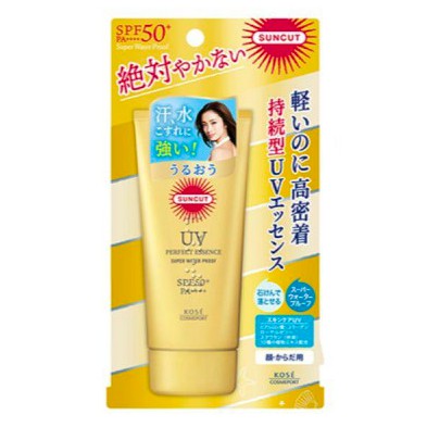 Kose Cosmeport Suncut UV Perfect Essence Super Water Proof SPF50+ PA++++ 60g | Shopee Malaysia