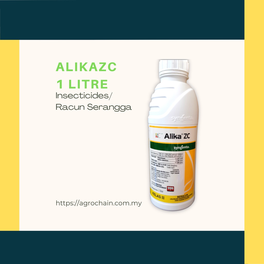 SYNGENTA - ALIKA ZC 1 LITRE (RACUN SERANGGA/杀虫剂/INSECTICIDE) | Shopee ...