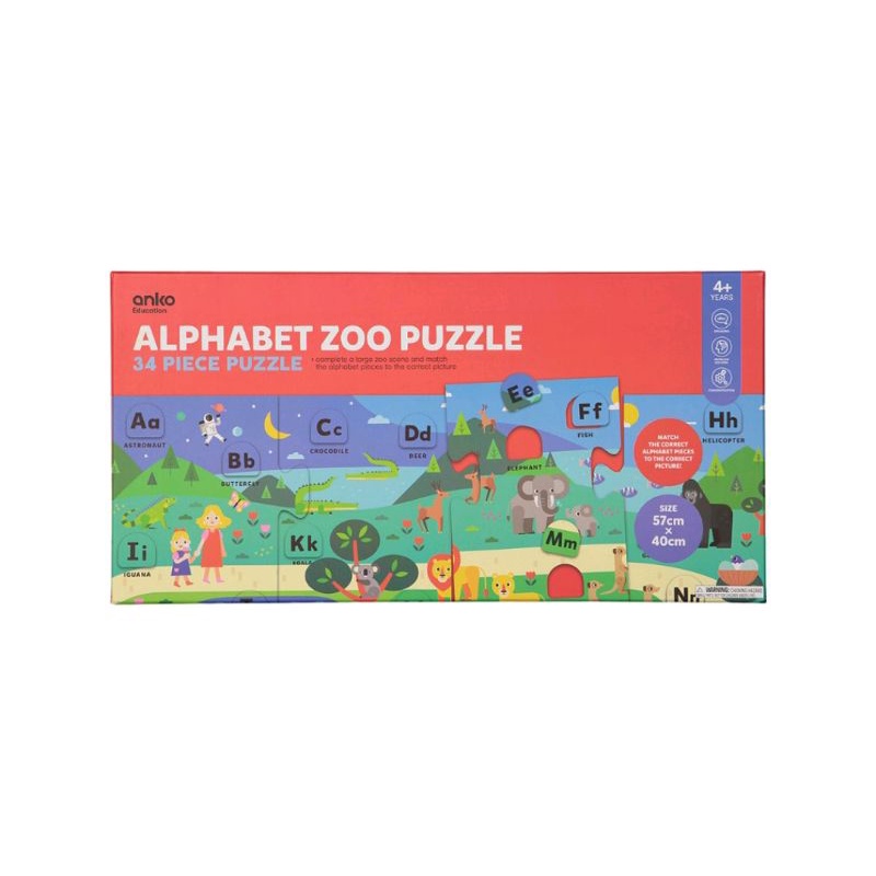 Anko Alphabet Zoo Puzzle | Shopee Malaysia