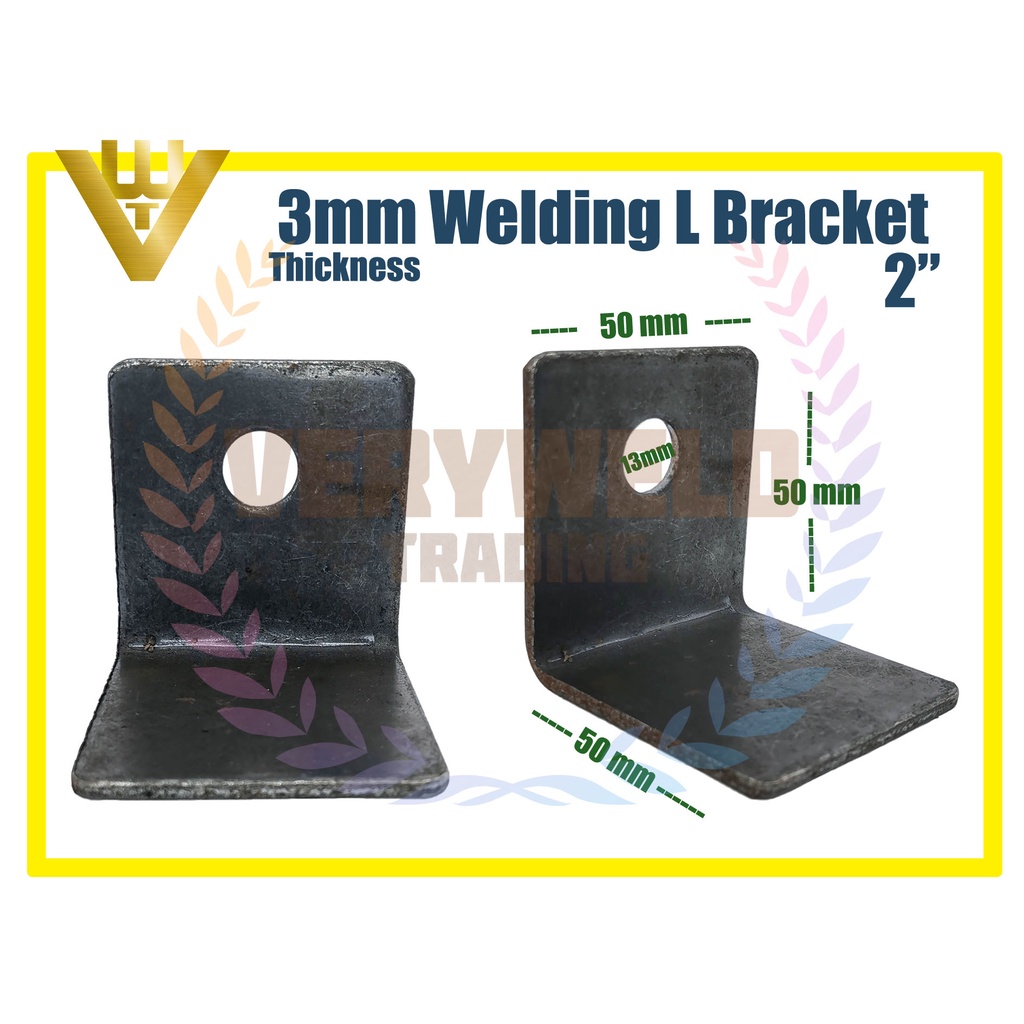 VERYWELD 3mm Welding L Bracket / Angle Bracket Besi / L Shape Bracket ...
