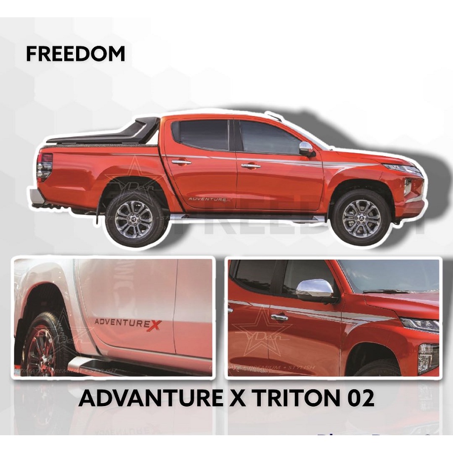 ADVANTURE X TRITON 02 Side Body Sticker for Mitsubishi Triton | Shopee ...