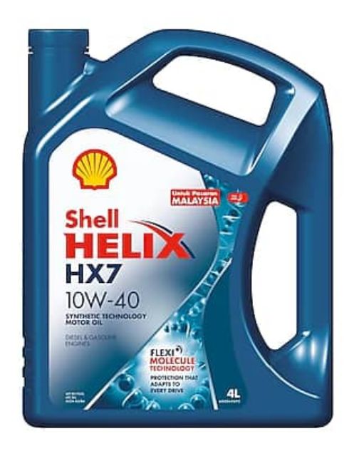 4 LITRE SHELL HELIX HX7 10W-40 SEMI-SYNTHETIC 7,000KM Minyak Enjin ...