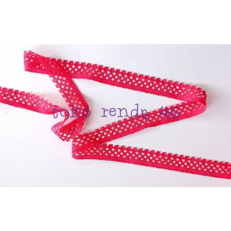 MERAH Red Rubber Lace 2CM | Shopee Malaysia