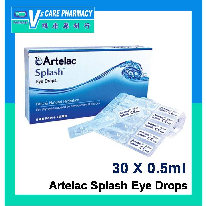 Artelac Splash Eye Drops 30 X 0.5ml (Exp: 02/2028) | Shopee Malaysia