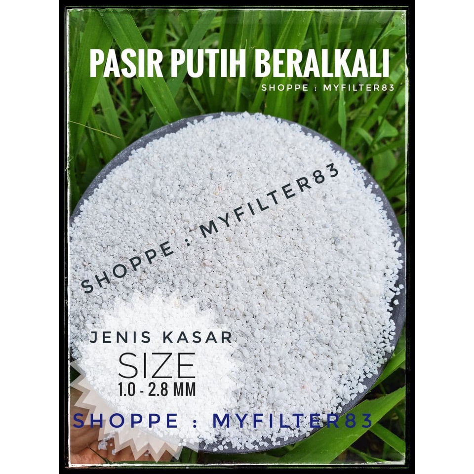 SILICA SAND MEDIA OUTDOOR FILTER PASIR PUTIH BERALKALI SIZE MEDIUM RM2 ...