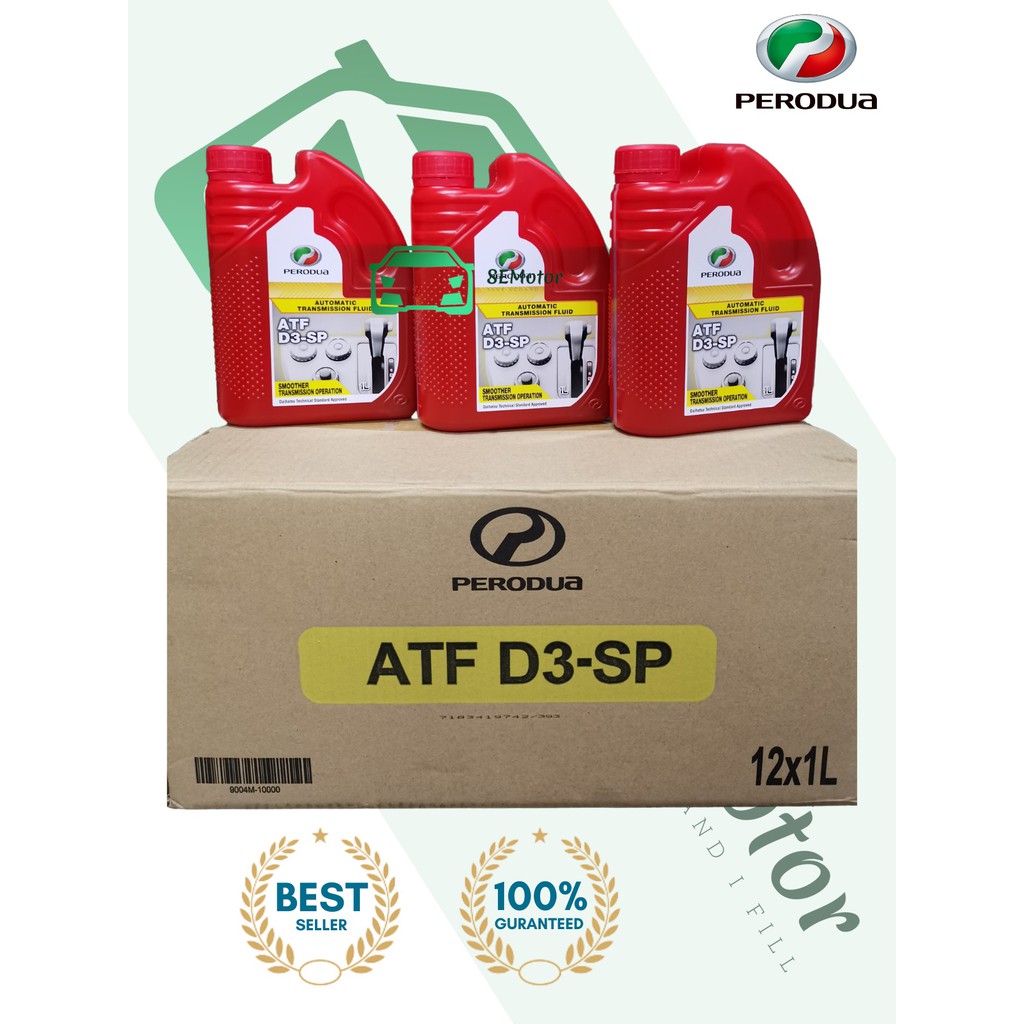 💯 ORIGINAL PERODUA AUTOMATIC TRANSMISSION FLUID ATF D3-SP 1L (20,000km ...