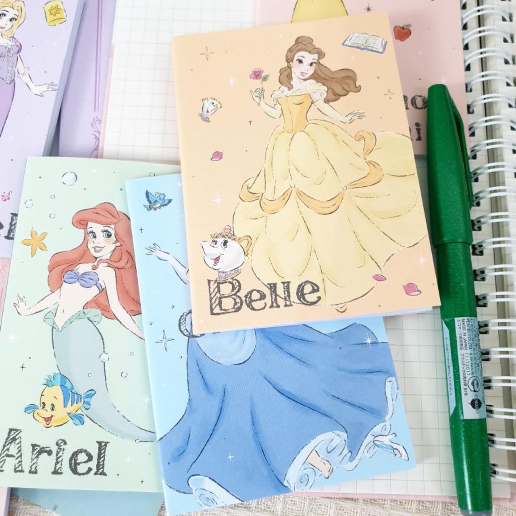Disney Princess Pocket Notebook 5pcs Little Snow White The Mermaid ...