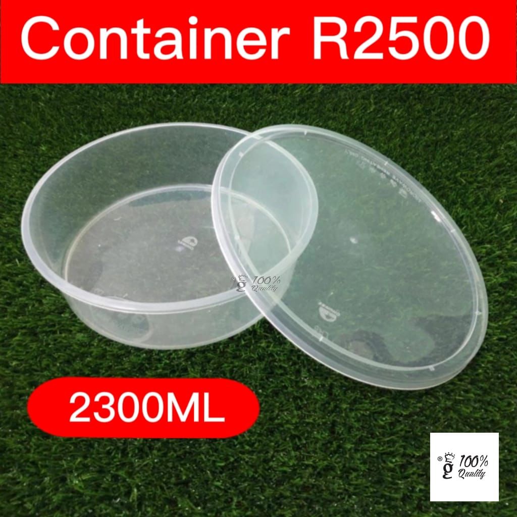 ChunBe R2500 Round Disposable Plastic PP Food Container ( 30pcs ...