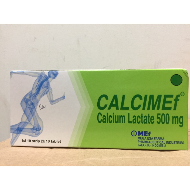 Calcimef/calcium lactate 500mg Box Contains 10 Strips | Shopee Malaysia