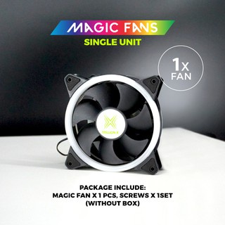 TrillionX Magic FIX RGB Fan Rainbow Colors/AutoSync RGB Double Ring ...