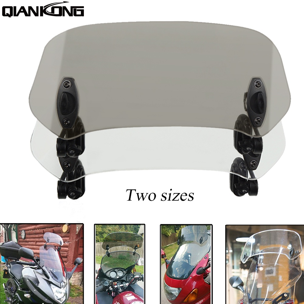 Airflow Adjustable Windscreen Wind Deflector Universal Motorcycle ...