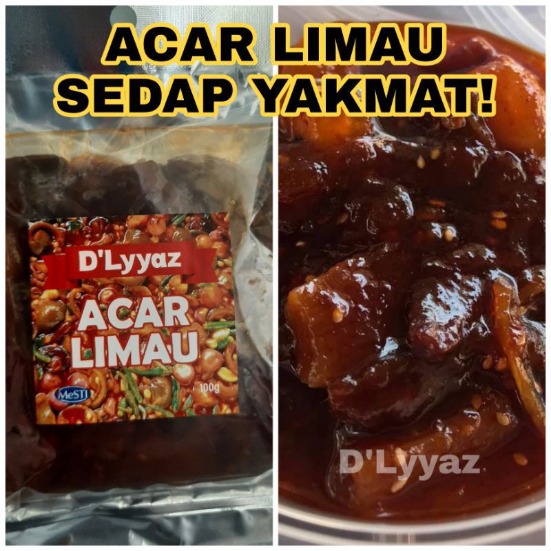 ACAR LIMAU DLYYAZ SEDAP/ENAK/PADU | Shopee Malaysia