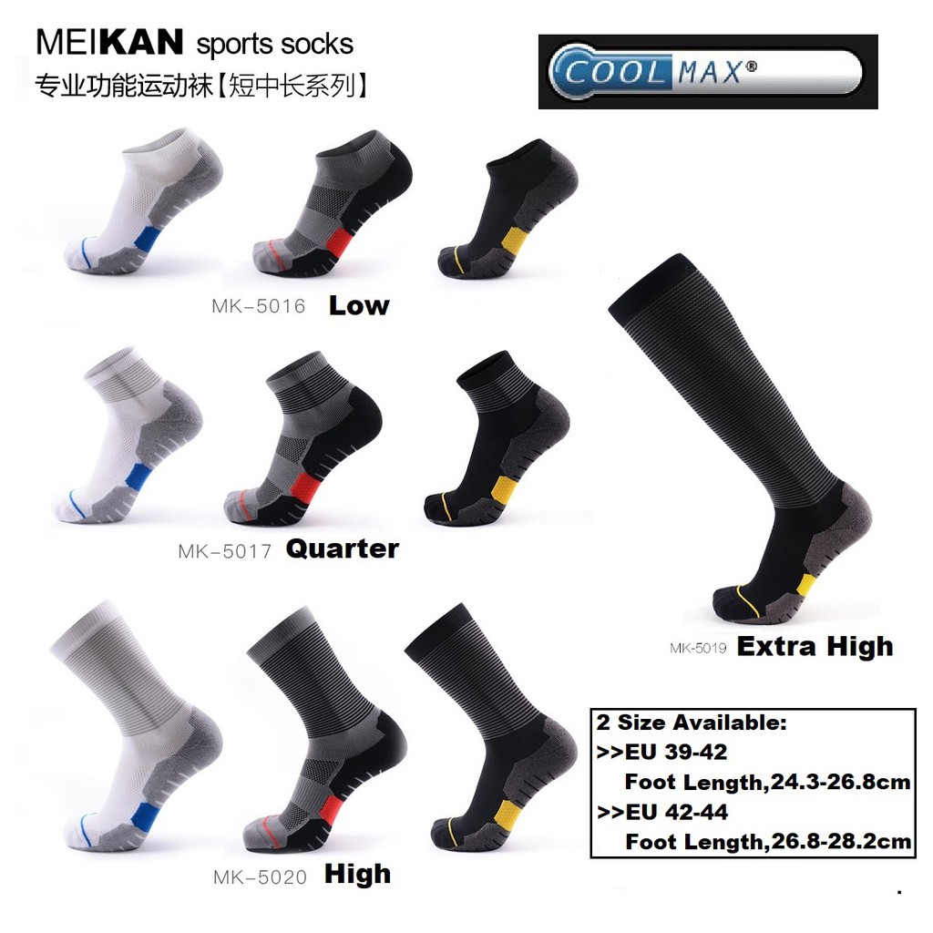 (M'SIA READY STOCK) MK RUNNING SOCKS COMPRESSION OUTDOOR SPORT HIKING ...