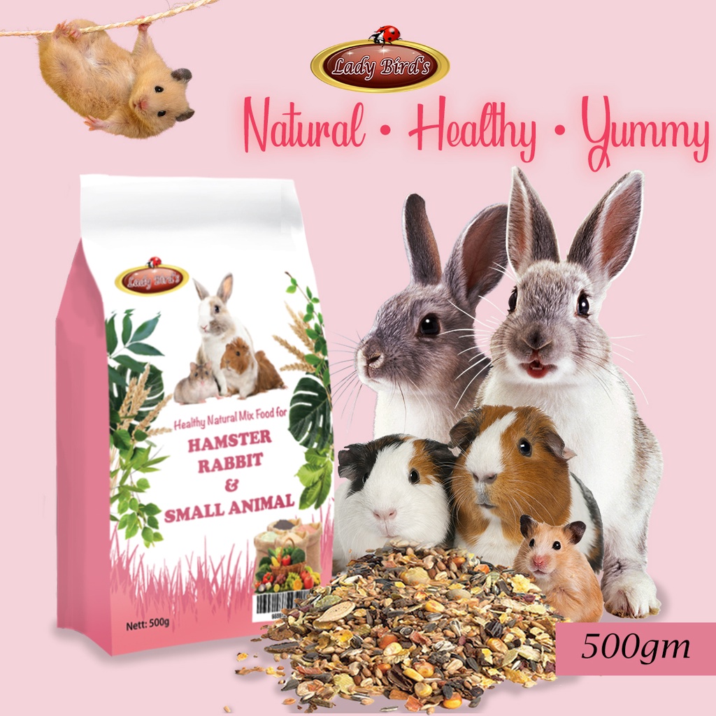 Lady Bird's Hamster Food (500gm) Makanan Hamster Dwarf Syrian Small Pet ...